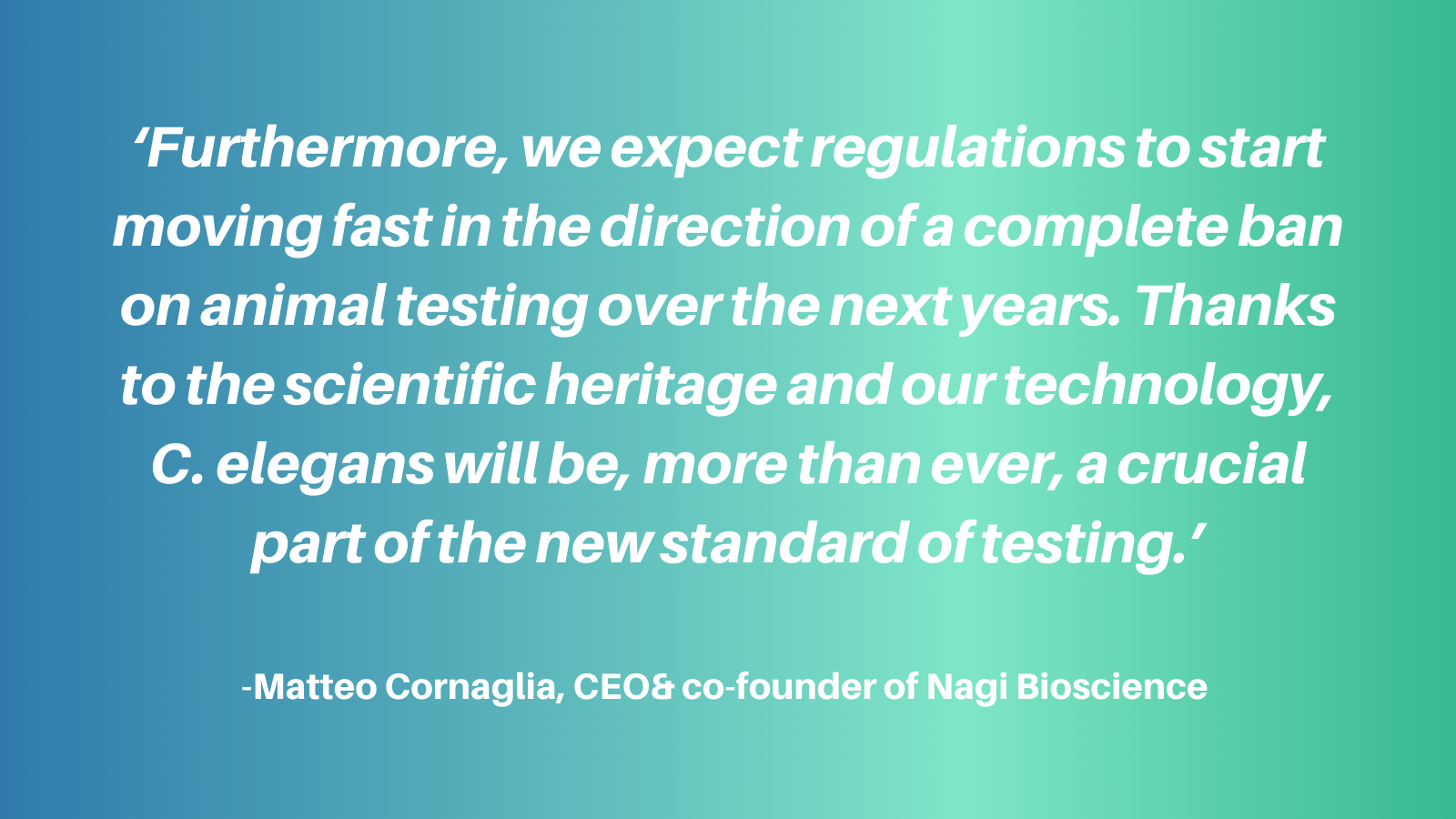 A new approach to replace animal testing - Nagi Bioscience